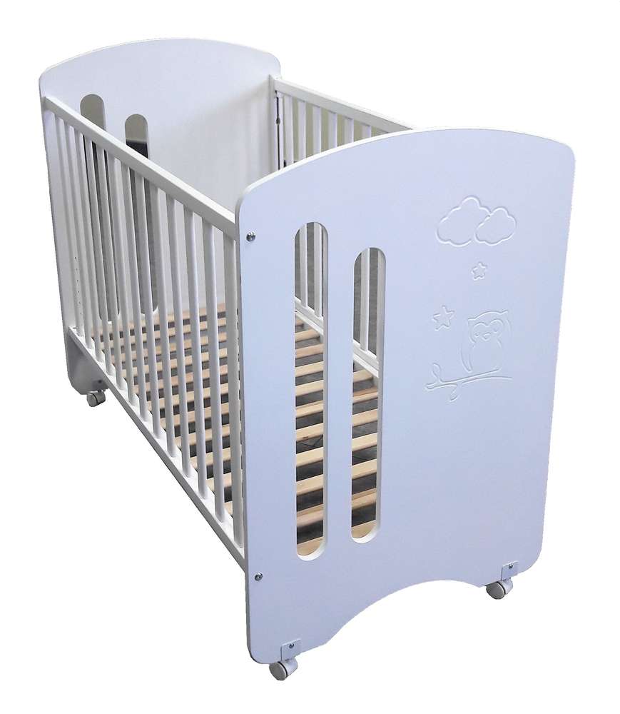 Cuna de madera 60x120 con 8 alturas de somier, lateral movil y posible ...